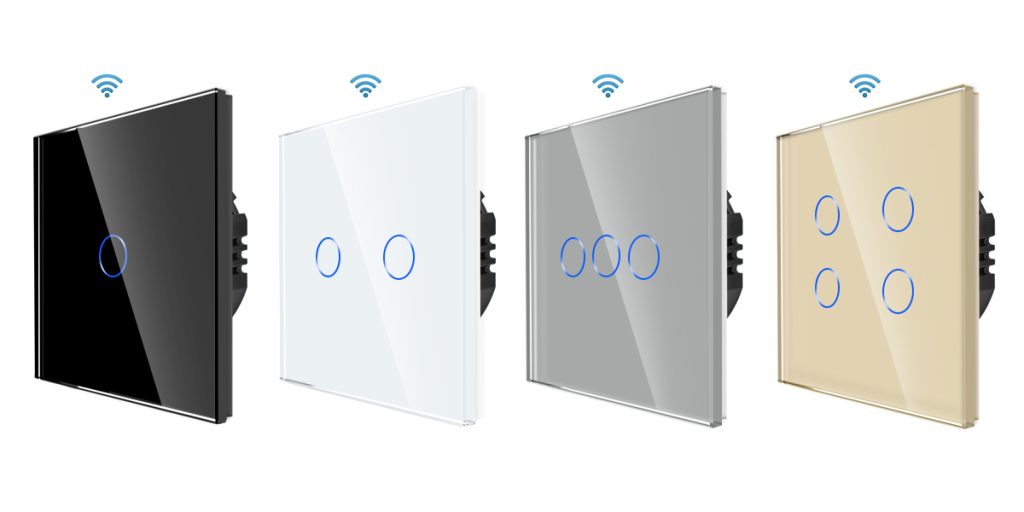 1gang WiFi Smart Touch Light Switch no need nuetral wire Tuya Smart ...