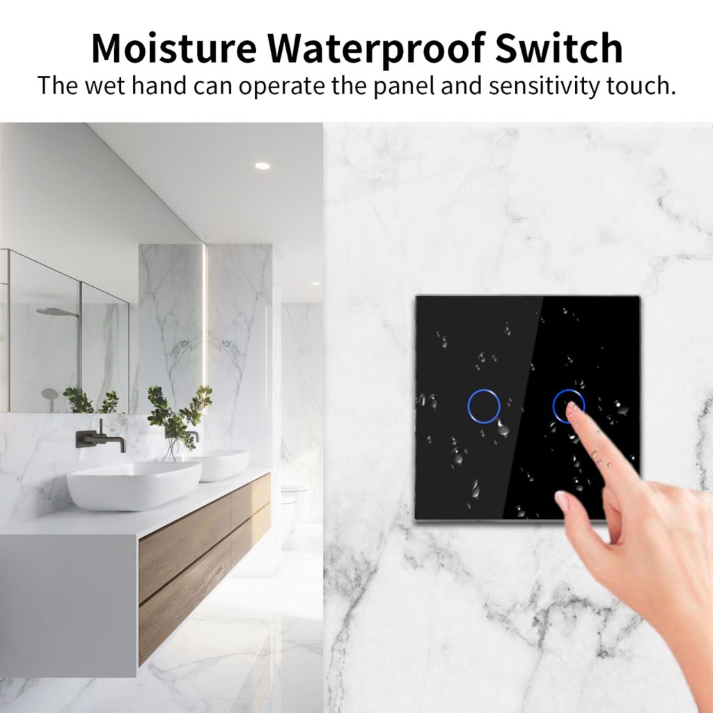 Bingoelec 2gang1way WiFi Touch Switch(with Nuetral)