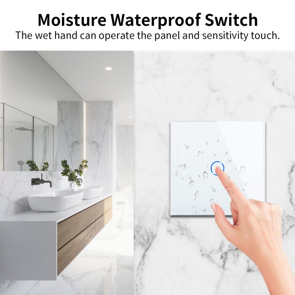 Bingoelec 1gang2way Wall Touch Light Switch 800W/gang