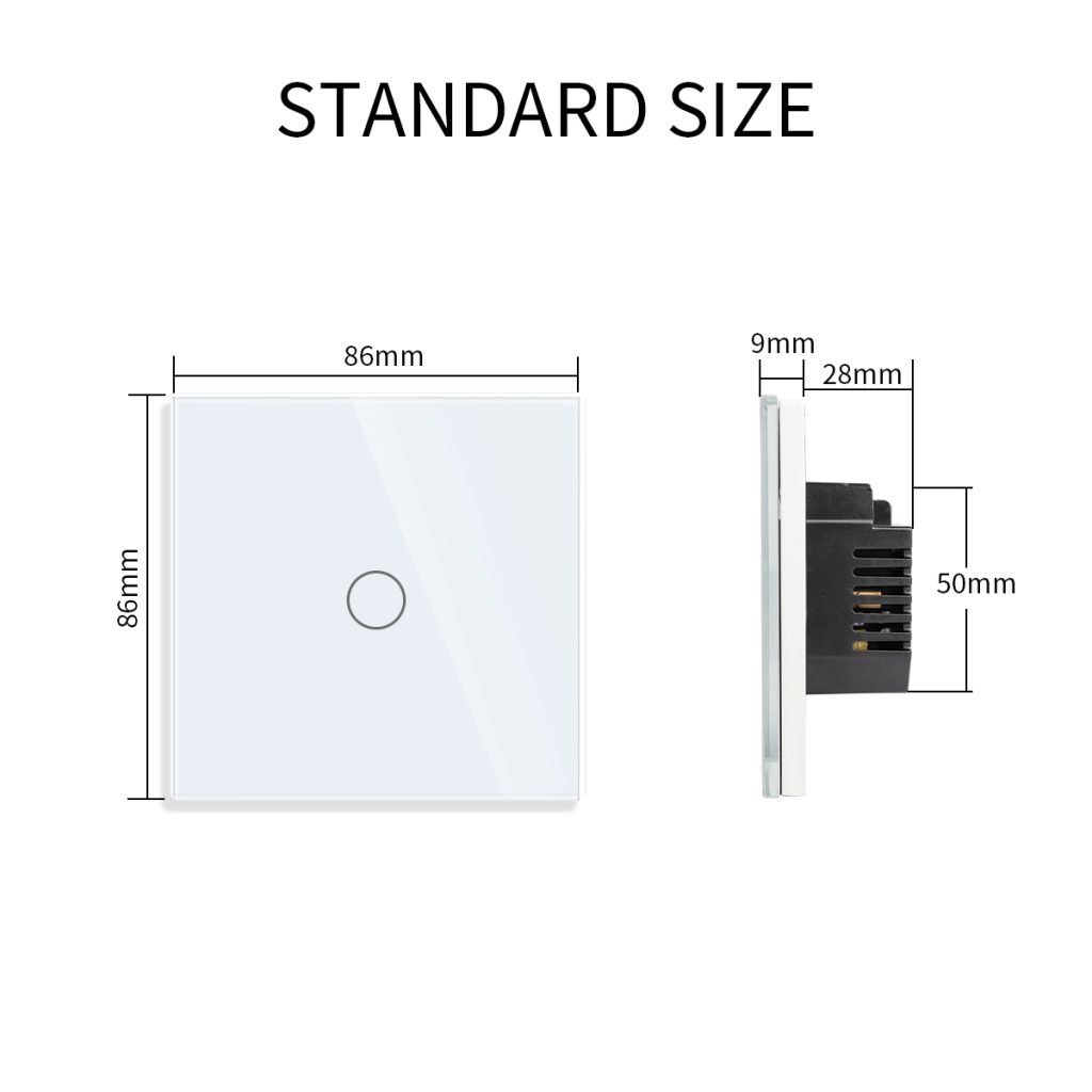 1gang WiFi Smart Touch Light Switch no need nuetral wire Tuya Smart ...