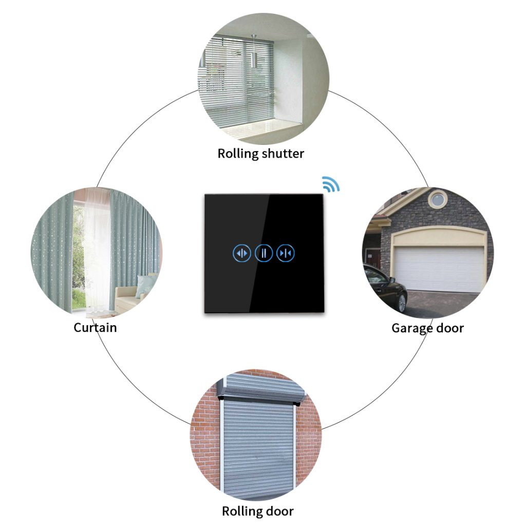 Bingoelec Tuya Smart Life WiFi Roller Shutter Touch Switch,Curtain ...