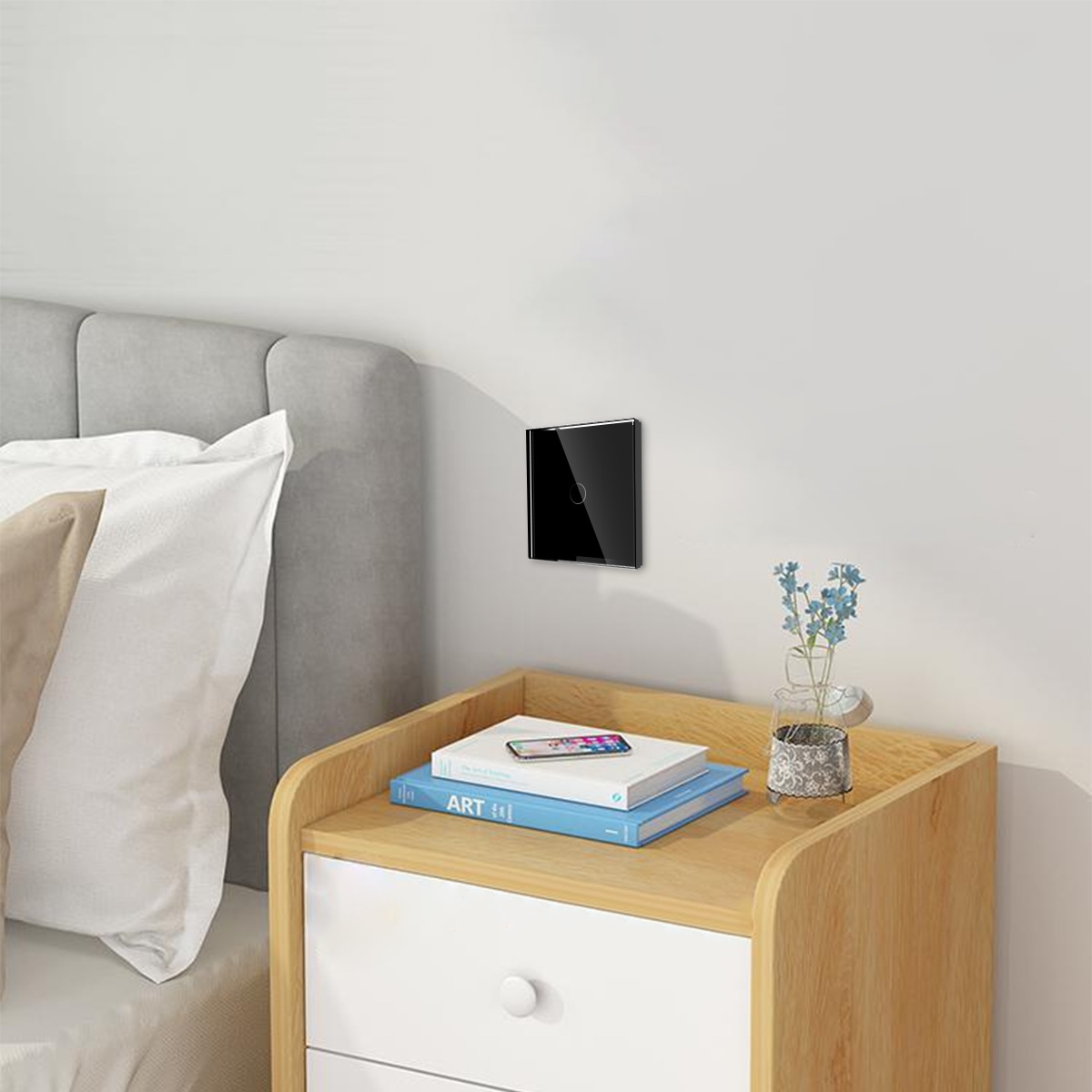 Bingoelec 1gang2way Wall Touch Light Switch 800W/gang