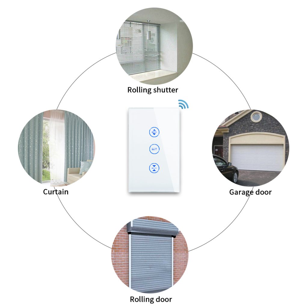 Bingoelec Tuya Smart Life WiFi Roller Shutter Touch Switch,Curtain ...