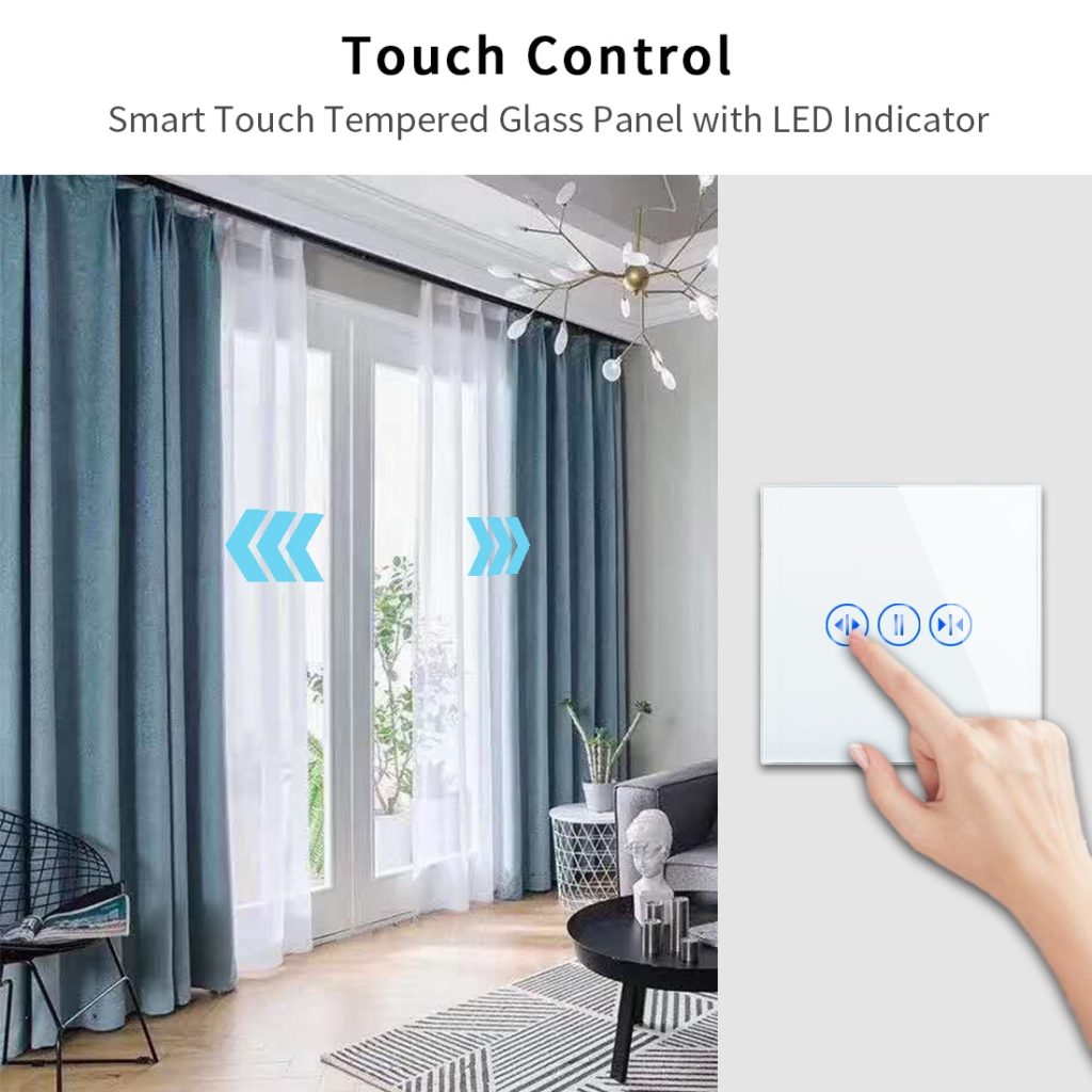 Bingoelec Tuya Smart Life WiFi Curtain Touch Switch,Curtain switch ...
