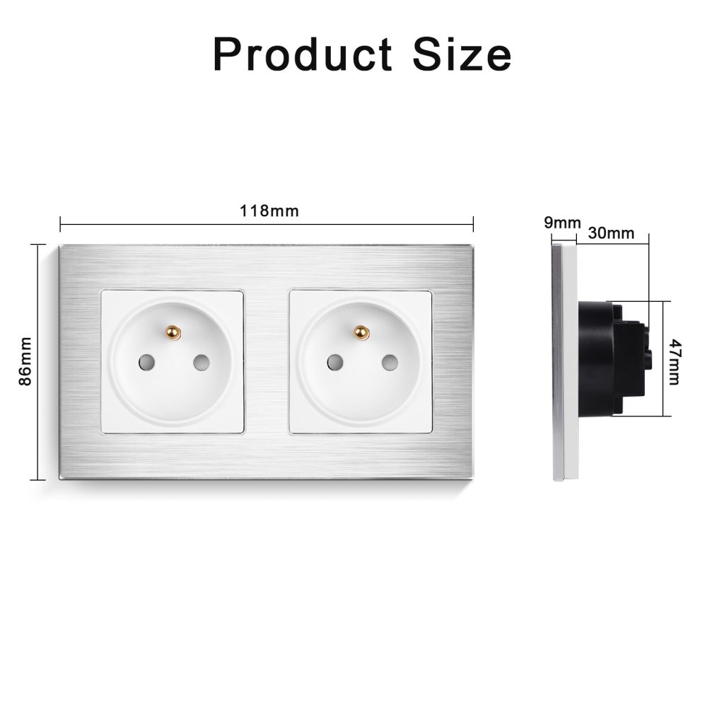 Bingoelec Double Europe Type E Wall Socket